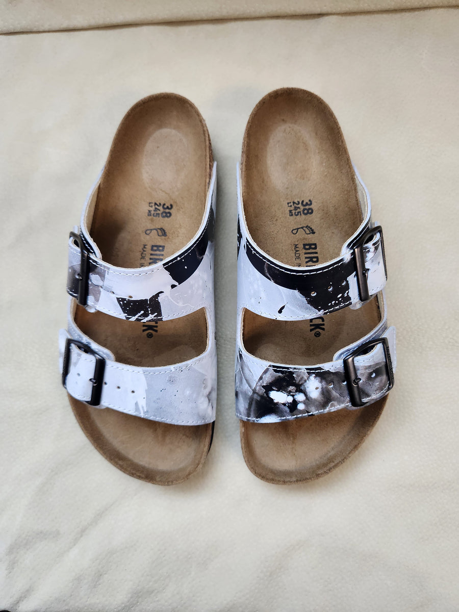 LAST BREATH CUSTOM BIRKENSTOCKS by PAMELA J. BLACK ART x Michael Grey ...